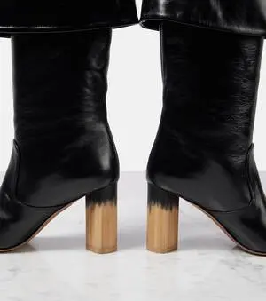 Chloé Georgia 90 Leather Knee-high Boots