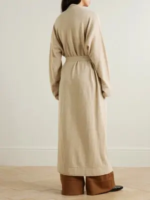 Max Mara Asbuurg Belted Cashmere Cardigan - Neutrals