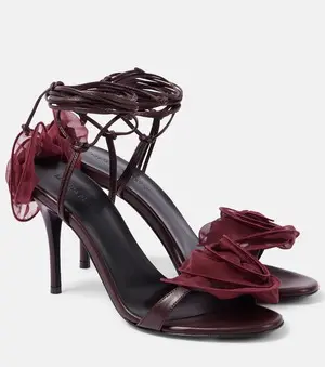 Burgundy Strappy Heels