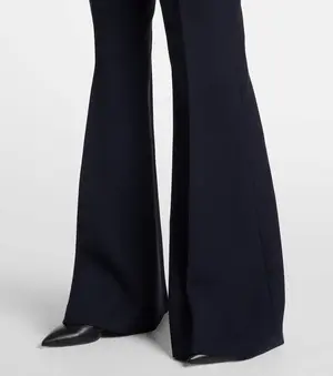 Gabriela Hearst Rhein Wool Flared Pants - Blue