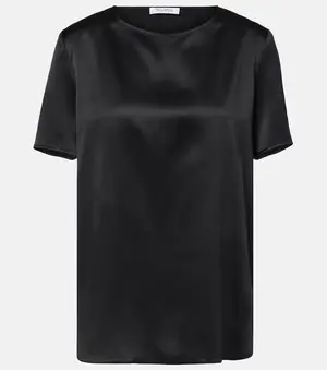Max Mara Dida Silk Top - Black