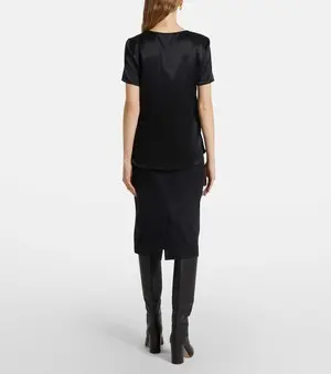 Max Mara Dida Silk Top - Black