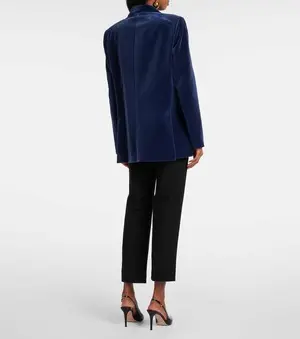 BLAZÉ MILANO Jealousy Everynight Velvet Blazer - Blue