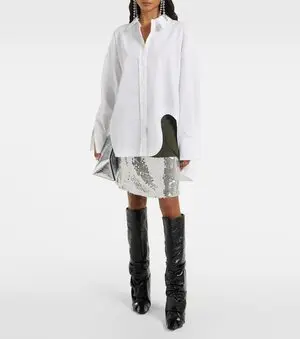 Attico Juno 95 Leather Knee-high Boots - Black