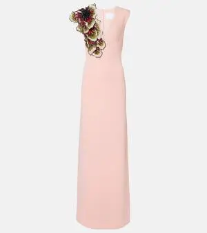 Costarellos Crêpe Gown