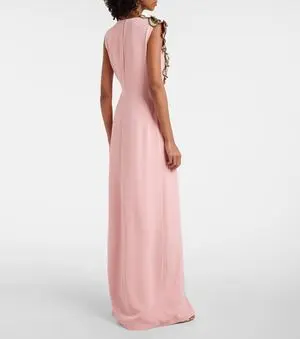 Costarellos Crêpe Gown