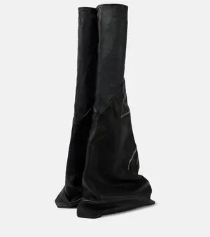 Rick Owens Leather Knee-high Boots
