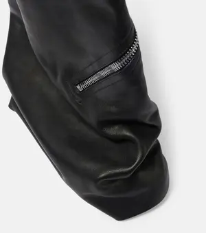 Rick Owens Leather Knee-high Boots