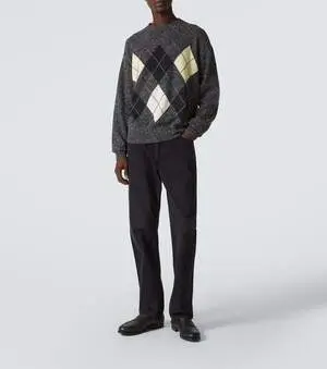 THE ROW Pincer Argyle Cashmere Sweater