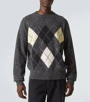 THE ROW Pincer Argyle Cashmere Sweater