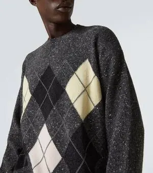 THE ROW Pincer Argyle Cashmere Sweater