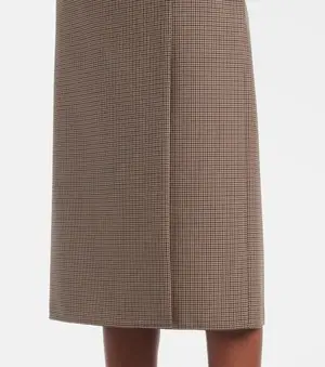 Stella McCartney Houndstooth Wool Pencil Skirt