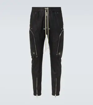 Rick Owens Bauhaus Leather Cargo Pants - Black