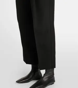 TOTEME High-rise Straight Twill Pants