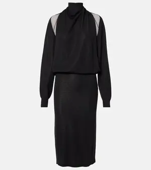 Alaïa Cut Out Midi Dress