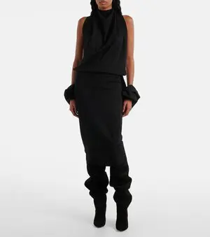 Alaïa Cut Out Midi Dress