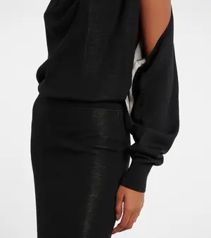 Alaïa Cut Out Midi Dress