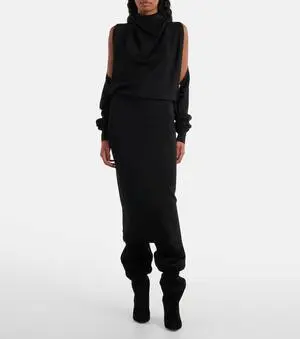 Alaïa Cut Out Midi Dress