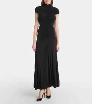 Alaïa Gathered Maxi Dress