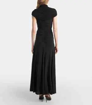 Alaïa Gathered Maxi Dress