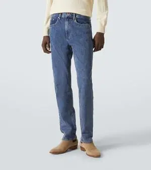 FRAME High-rise Straight Jeans