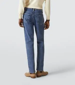 FRAME High-rise Straight Jeans