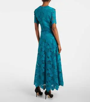 Elie Saab Broderie Anglaise Maxi Dress