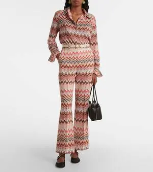 Missoni Zigzag Cotton-blend Straight Pants