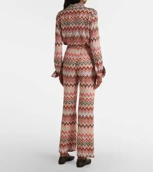 Missoni Zigzag Cotton-blend Straight Pants