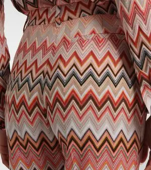 Missoni Zigzag Cotton-blend Straight Pants