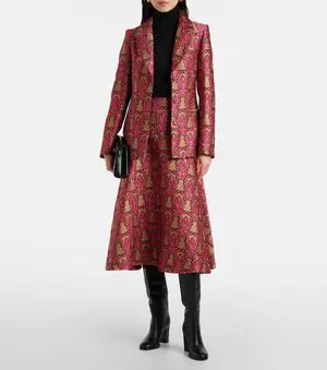 La DoubleJ 24/7 Cotton Jacquard Blazer - Multicoloured