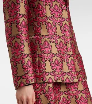 La DoubleJ 24/7 Cotton Jacquard Blazer - Multicoloured
