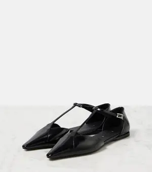 Max Mara Fsilkway Leather Ballerinas