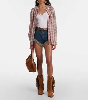 Isabel Marant Eneidao Denim Shorts