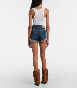 Isabel Marant Étoile Eneidao Denim Shorts - Blue