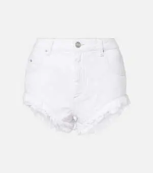 Women's White Denim Shorts