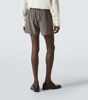 Saint Laurent Silk Boxer Briefs - Grey