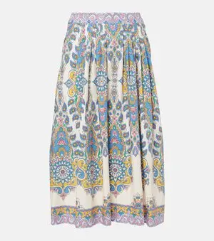 Etro Paisley Printed Midi Skirt - Multicoloured