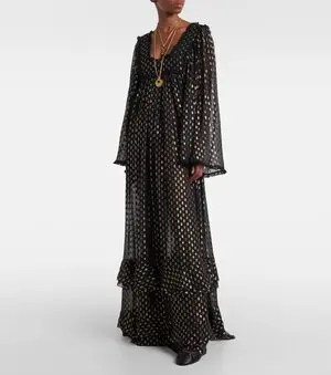 Chloé Luna Lace-up Leather Pumps