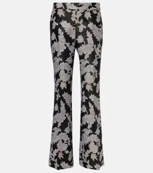 La DoubleJ Saturday Night Jacquard Bootcut Pants - Multicoloured