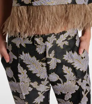 La DoubleJ Saturday Night Jacquard Bootcut Pants - Multicoloured