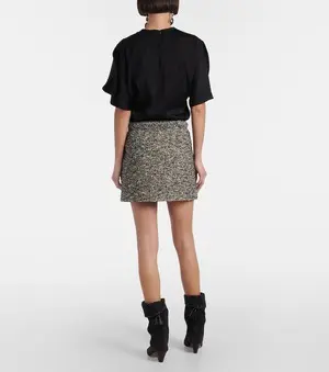Isabel Marant Étoile Gleny Tweed Miniskirt - Black