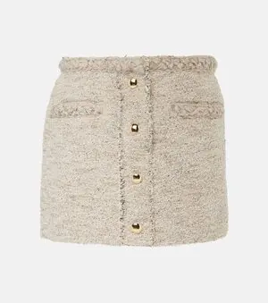 Isabel Marant Étoile Gleny Tweed Miniskirt - Black