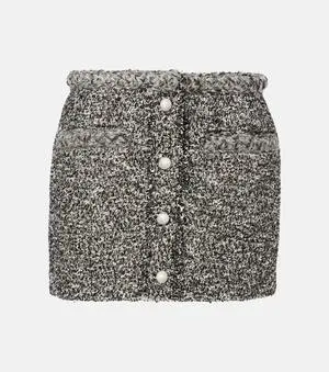 Isabel Marant Étoile Gleny Tweed Miniskirt - Black