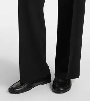 THE ROW Dina Wool-blend Straight Pants