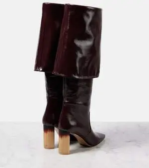 Chloé Georgia 90 Leather Knee-high Boots