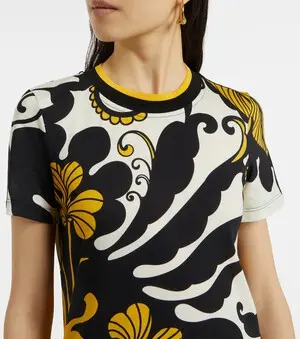 La DoubleJ Floral Cotton Midi Dress - Multicoloured