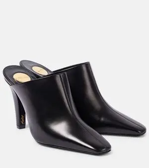Saint Laurent Jill 95 Leather Mules