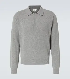 Saint Laurent Wool Polo Sweater - Grey
