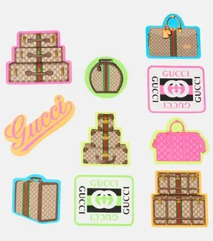 Gucci Valigeria Set Of 11 Luggage Stickers - Multicoloured